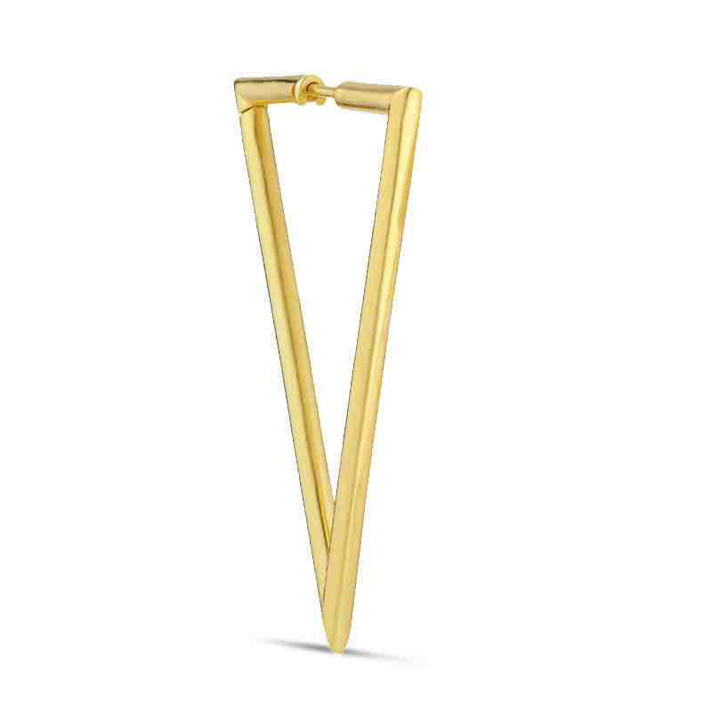 Jane Kønig Bermuda triangle gold plated sterling silver. Ørering i ... Jane Kønig Bermuda triangle gold plated sterling silver. Ørering i ...